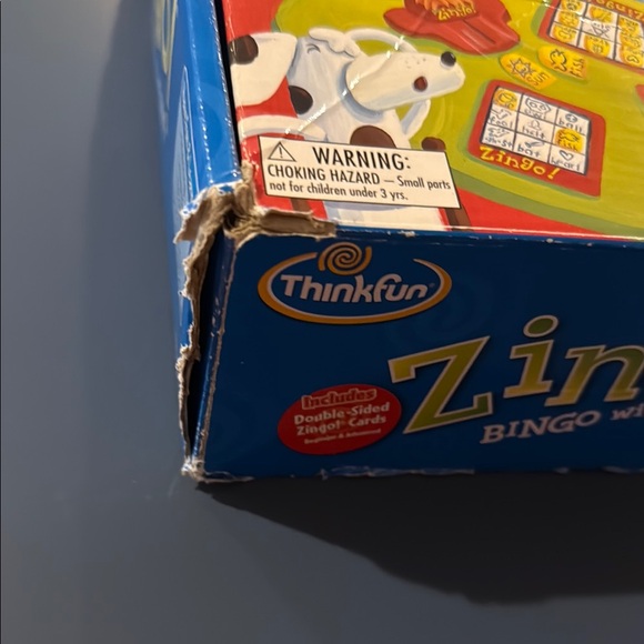 Thinkfun | Toys | Think Zingo Bingo With A Zing Game Board Game 4yrs So ...